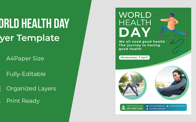 World Health Day Flyer #166693 - TemplateMonster