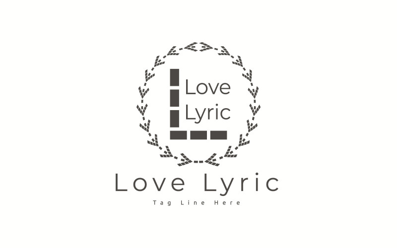 Love Lyric Logo Template #167206 - TemplateMonster