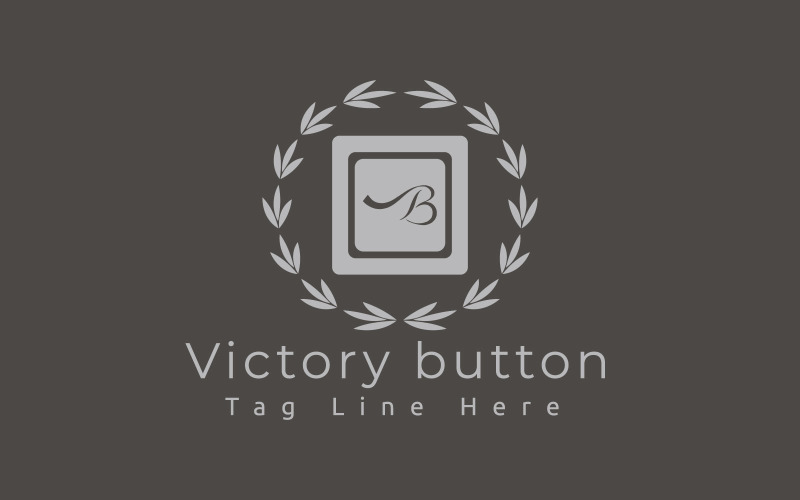Victory Button Logo Template #167209 - TemplateMonster