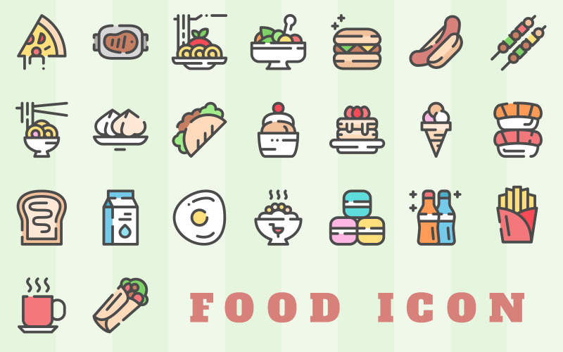 Food Icons - Download 665 Icon Sets | TemplateMonster