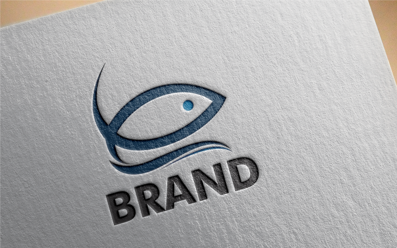 Plantilla de logotipo de comida de mar - TemplateMonster