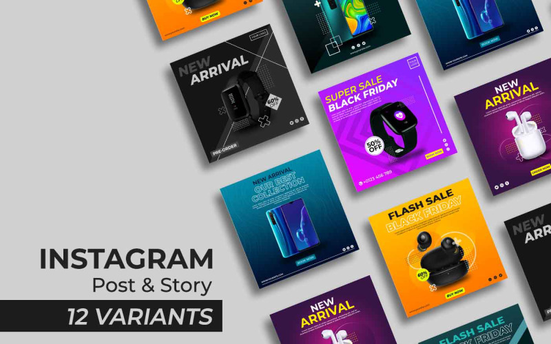 GADGET SERIES III - Instagram Post and Story Social Media Template
