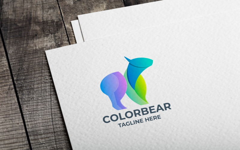 Color Bear Logo Template #171802 - TemplateMonster