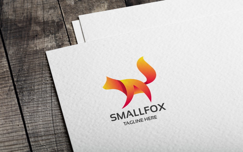 Small Fox Logo template #171829 - TemplateMonster