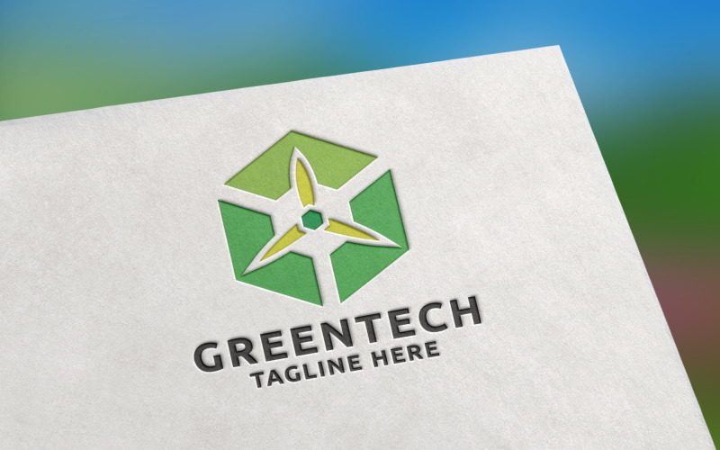 Green Tech Logo #172191 - TemplateMonster