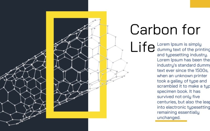 Graphène 3D PowerPoint #172310 - TemplateMonster