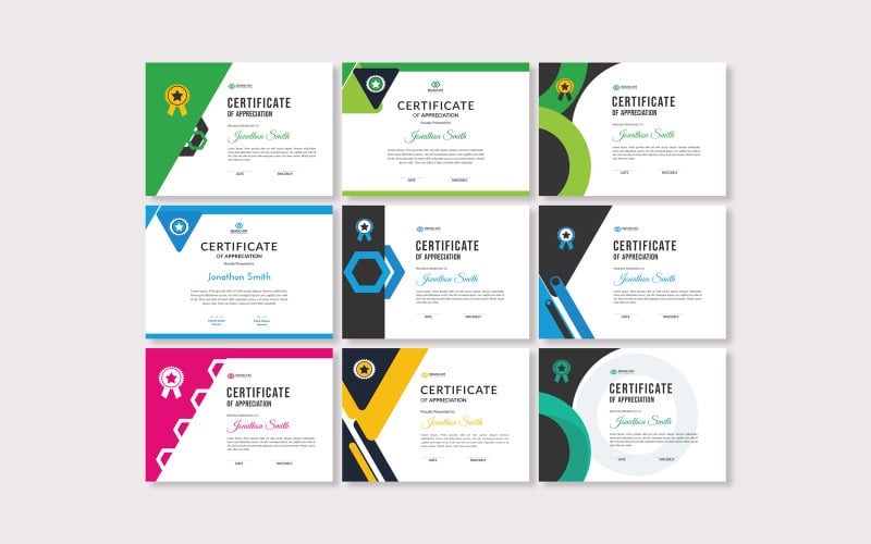 Modern Award Certificate Theme #172597 - TemplateMonster