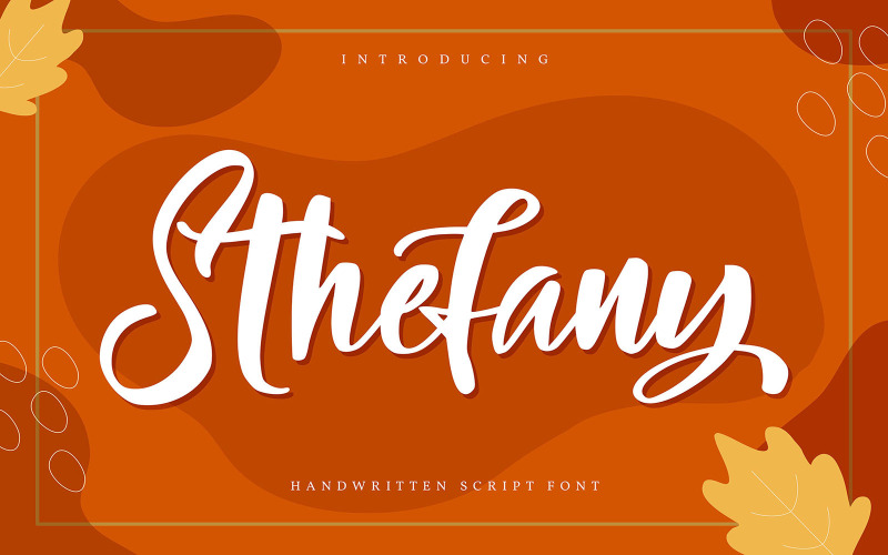 Sthefany | Handwritten Cursive Font #172685 - TemplateMonster