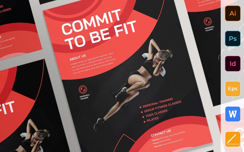 Professional Personal trainer Poster Template