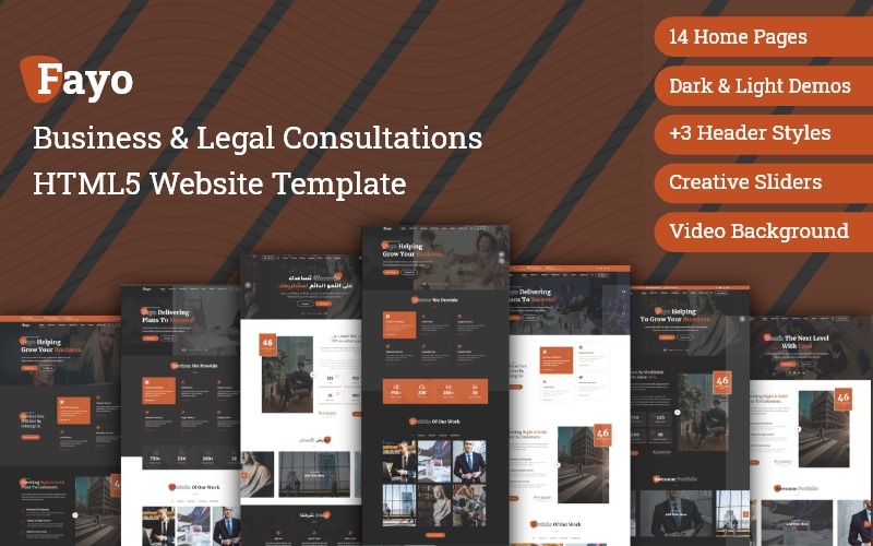Black and Orange Website Templates | TemplateMonster