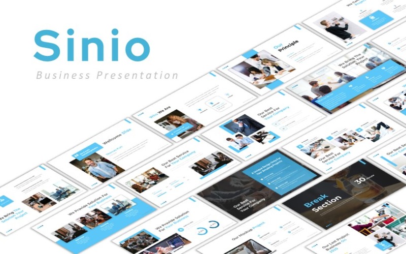Sinio Business PowerPoint Template #172881 - TemplateMonster
