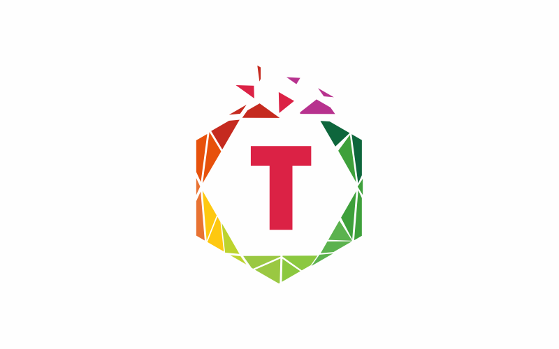 Letter T9 Hexagon Logo Template #172999 - TemplateMonster