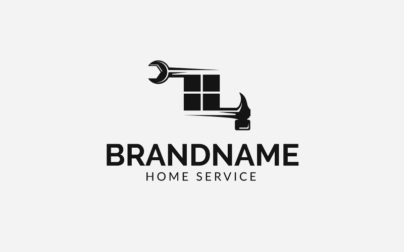 House Negative Space Logo Template #236142 - TemplateMonster