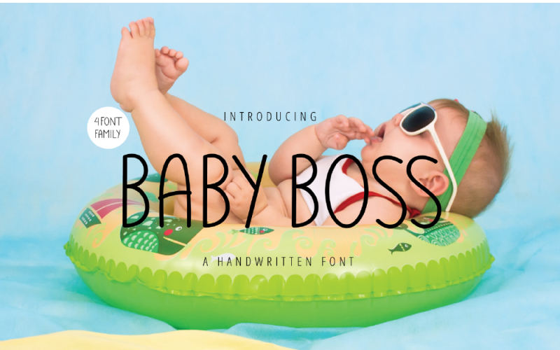Baby Boss - a Handwritten Font #173644 - TemplateMonster