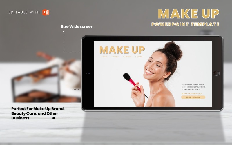 Make Up - PowerPoint #173672 - TemplateMonster