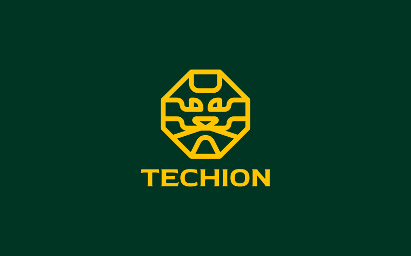 Lion Tech Logo template #175431 - TemplateMonster