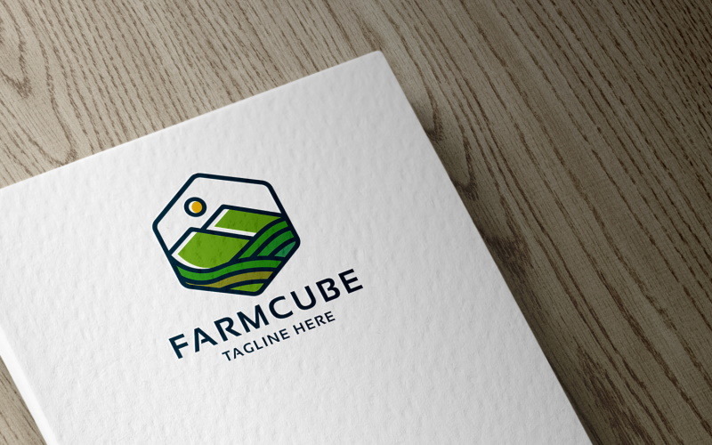 Farm Cube Logo template #176435 - TemplateMonster