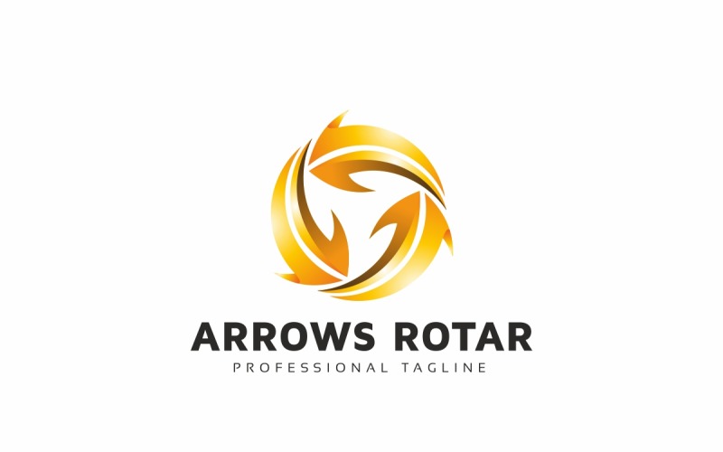 Arrows Rotation Logo template #177561 - TemplateMonster