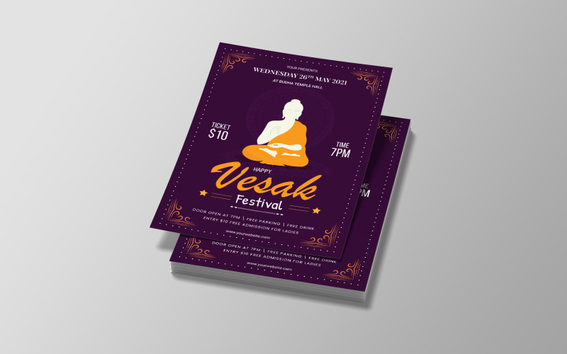 Vesk Day Flyer Corporate identity template - TemplateMonster