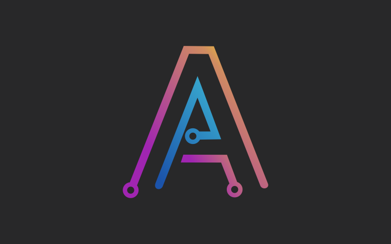 Letter A Connection Logo Template #178753 - TemplateMonster