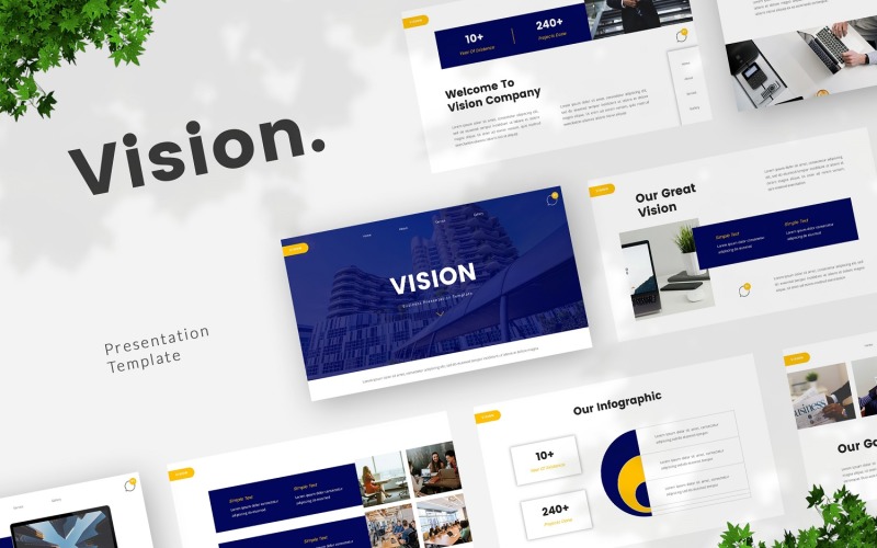 Vision - Business Powerpoint Template - TemplateMonster