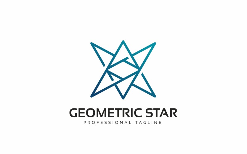 Geometric Star Logo template #179057 - TemplateMonster