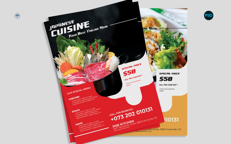 Food Promotion Flyer V2 #179174 - TemplateMonster