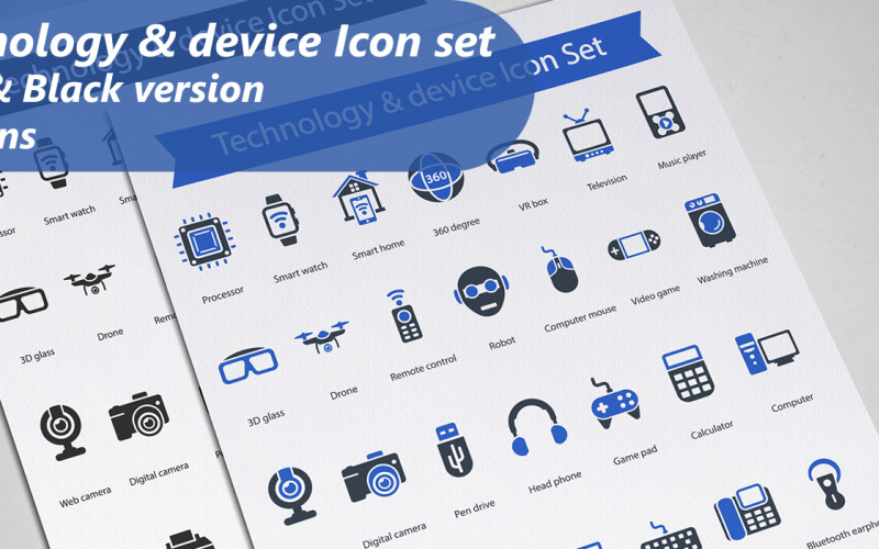 Technology And Device Iconset template - TemplateMonster