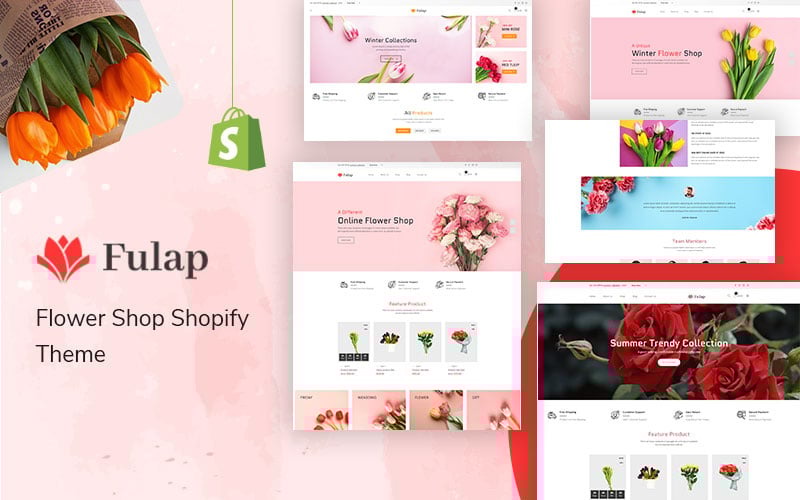 Fulap - Tema Flower Shopify #180575 - TemplateMonster