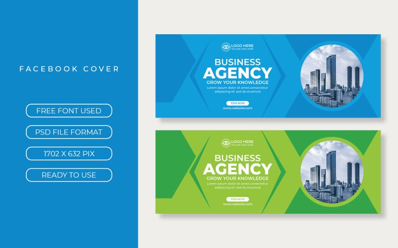 Corporate Facebook Cover Social Media - TemplateMonster