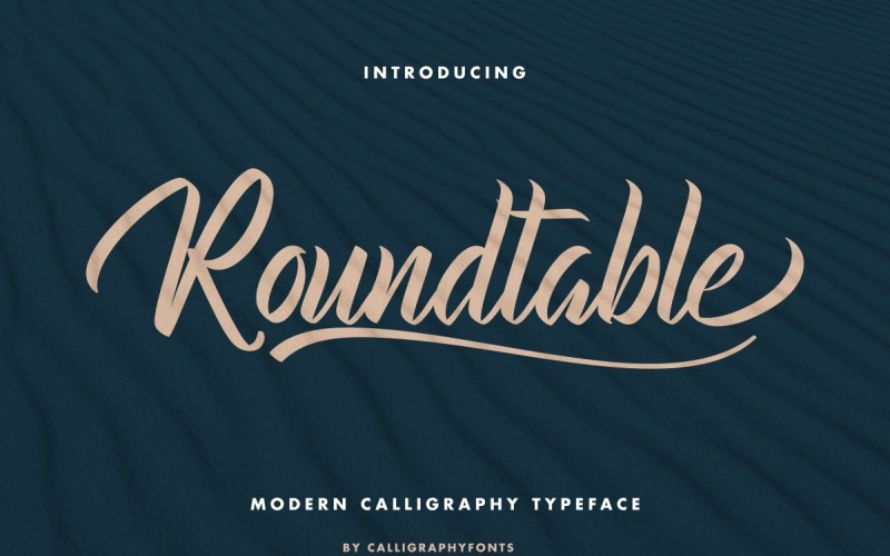 Roundtable Brush Calligraphy Font #180920 - TemplateMonster