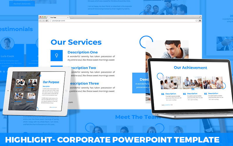 Highlight - Corporate Powerpoint Template - TemplateMonster