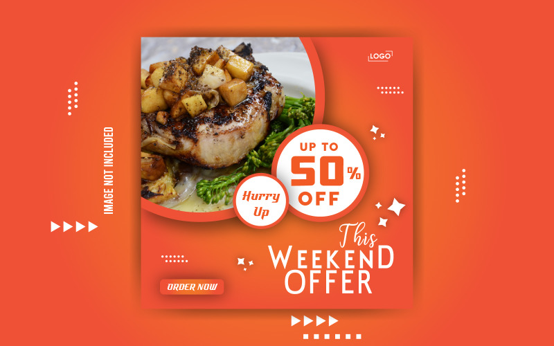 Special Weekend Offer Promotional Banner Template