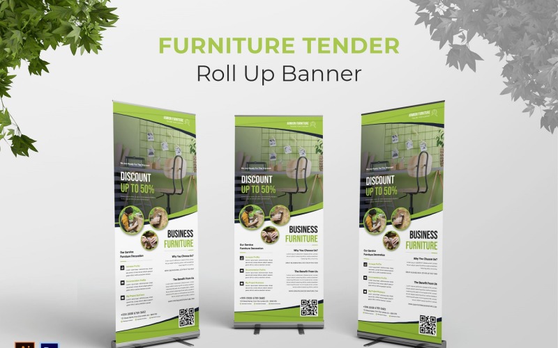Furniture Tender Roll Up Banner #181874 - TemplateMonster