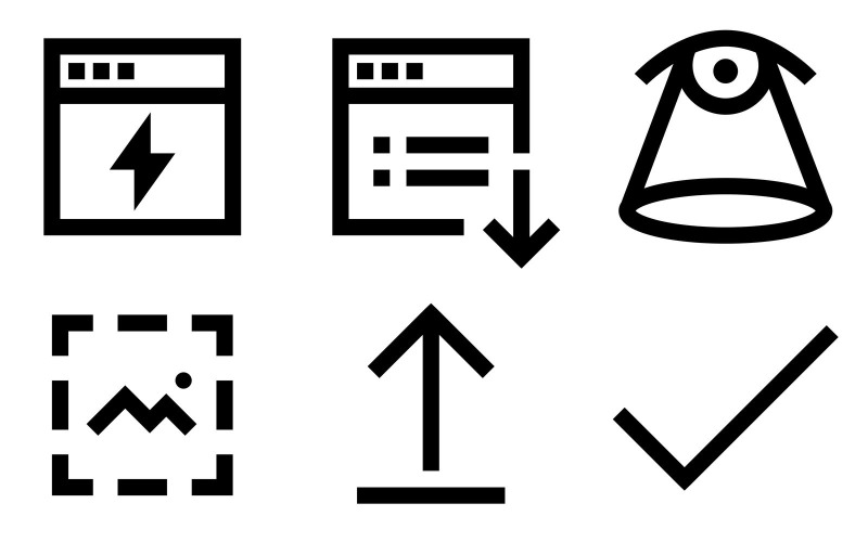 User Interface Icon Pack in Windows 10 Style