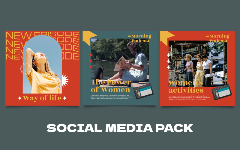 Template Social Media Pack #183163 - TemplateMonster