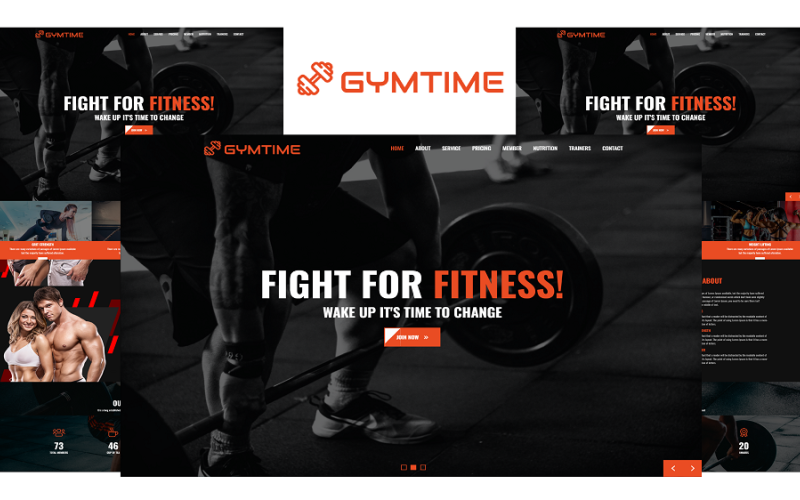 Gymtime - Gym Landing Page HTML5 Landing Page Template