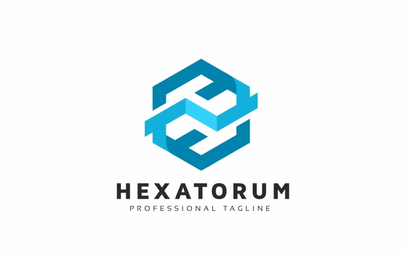 Hexagon Technology Modern Logo Template - TemplateMonster