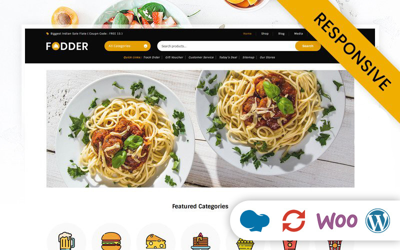 Fodder - Food and Restaurant Store WooCommerce Theme