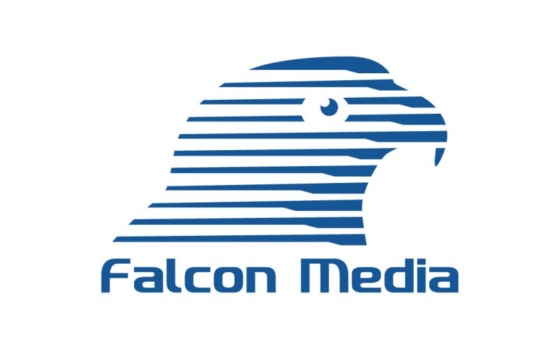 Falcon Media Logo Template #184015 - TemplateMonster