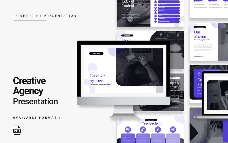 Creative Agency Presentation PowerPoint Template