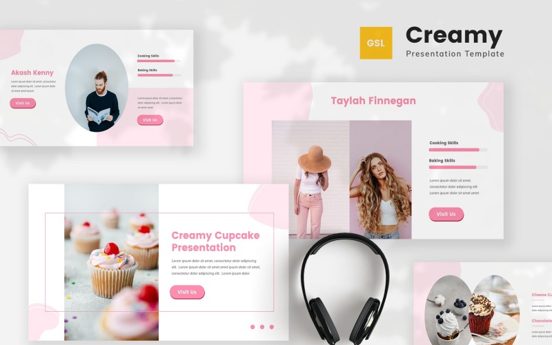 Cupcake | Google Slides #84923 - TemplateMonster