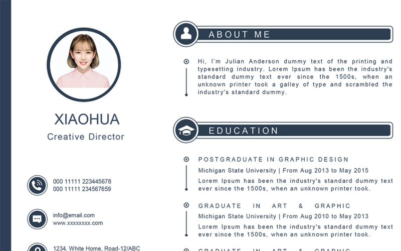 Resume Template For Personal Use C #184521 - TemplateMonster