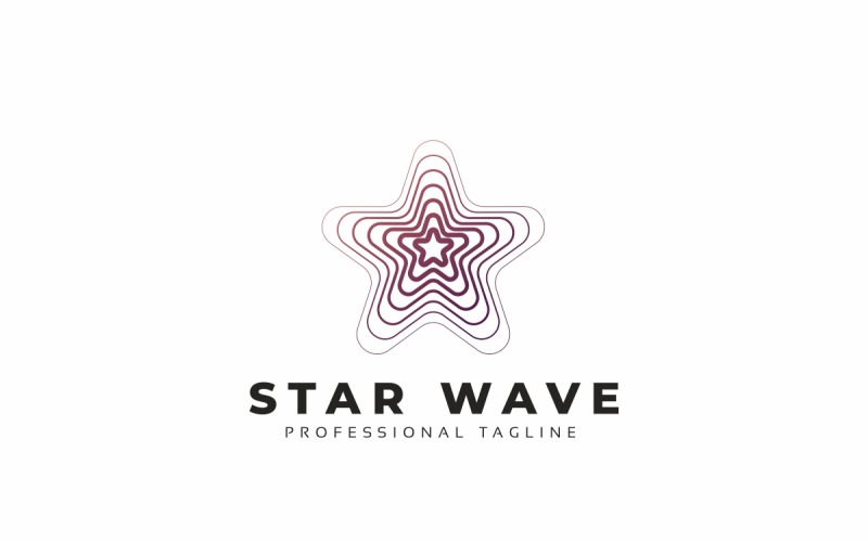 Star Wave Line Logo Template #184506 - TemplateMonster