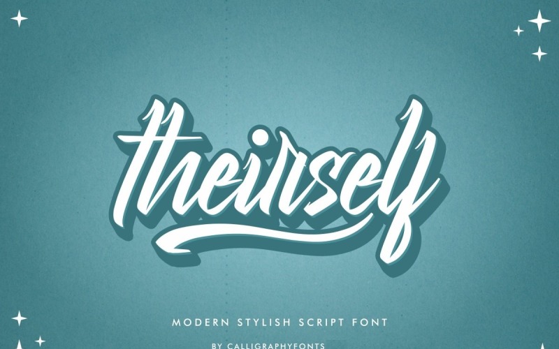 Theirself Calligraphy Script Font #184510 - TemplateMonster