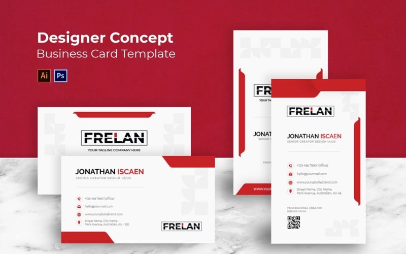 Designer Concept Business Card #184652 - TemplateMonster