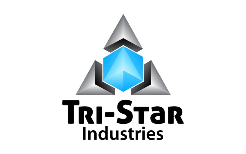 Tri-Star Industries Logo Template #184778 - TemplateMonster
