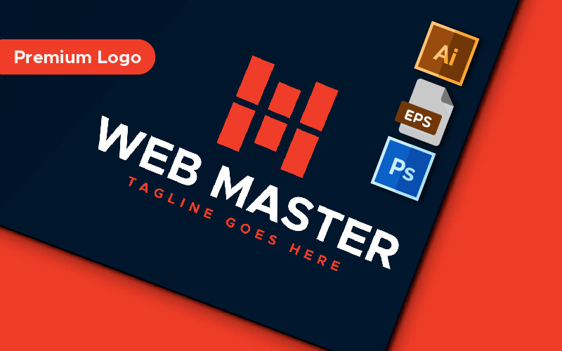 Web Master Minimalist Logo Template #186036 - TemplateMonster