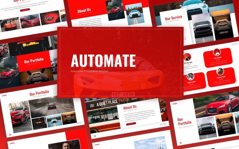 Automatizar - Plantilla de PowerPoint multipropósito automotriz