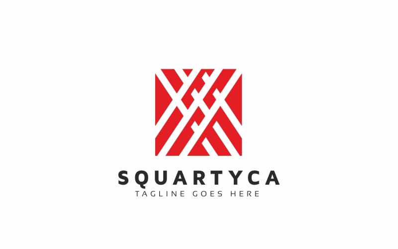Square Technology Line Logo Template - TemplateMonster